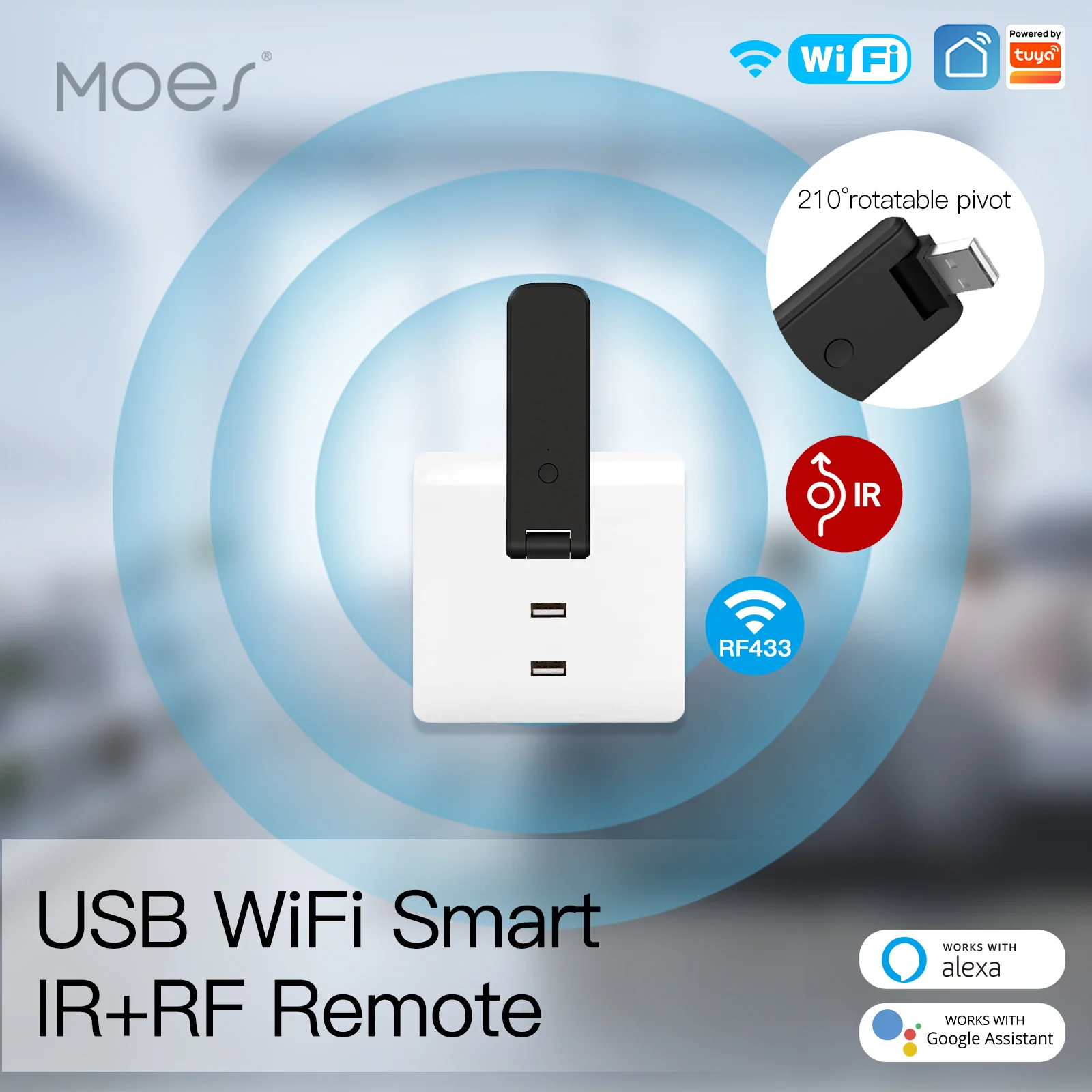 Moeshouse Tuya Infrared Wifi Remote Controller Wireless Usb Ir+rf ...