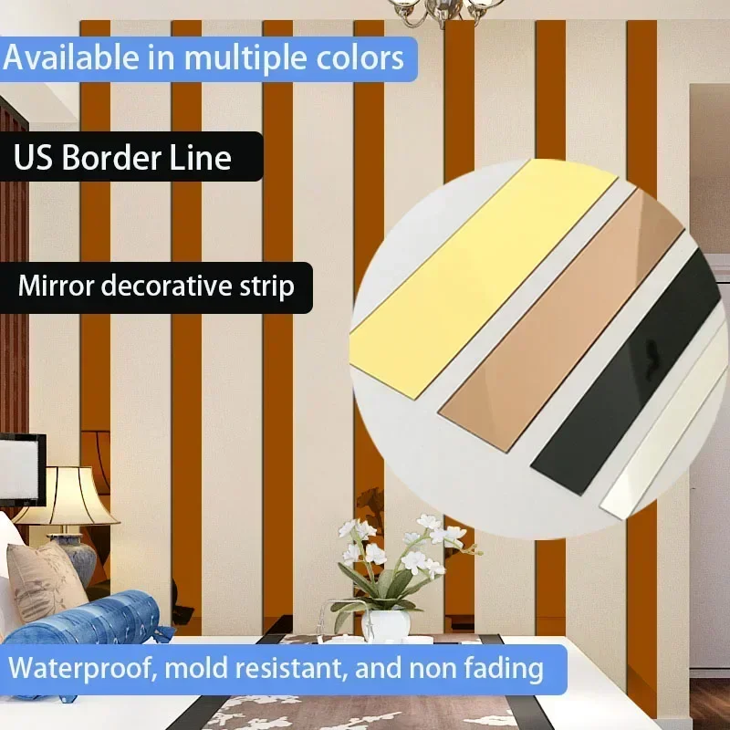 Acrylic-edge-mirror-wall-stickers-living-room-self-adhesive-decorative ...