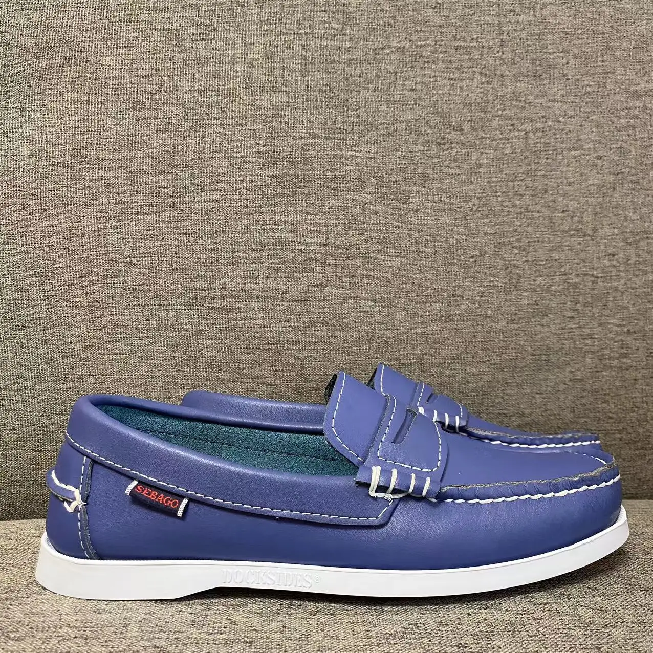 SEBAGO-Men-Homme-Authentic-Docksides-Shoes-Premium-Leather-Moc-Toe-Lace ...