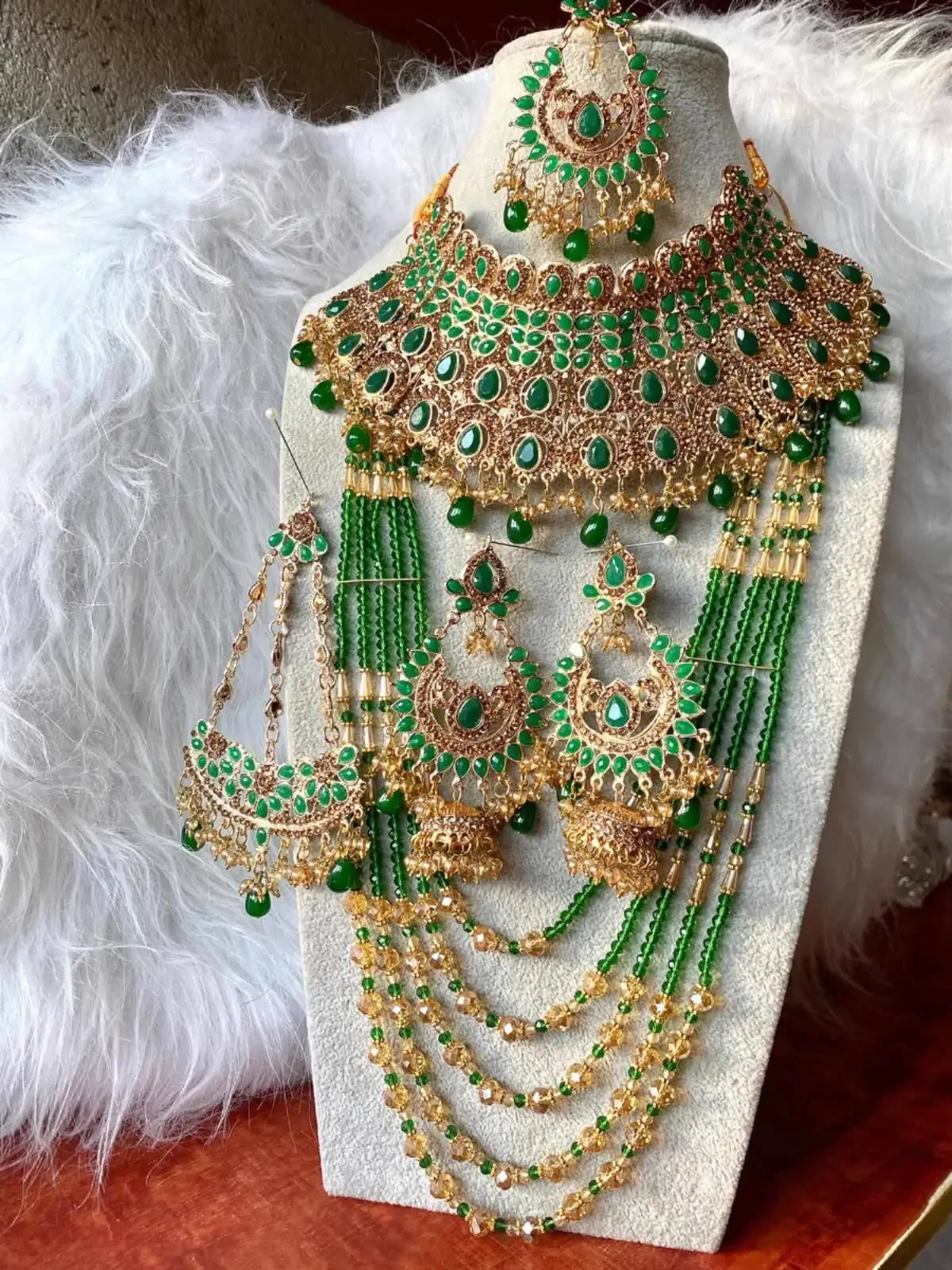 Indian and Pakistani Jewelry Set Decorations Exotic Style Studio Photo ...