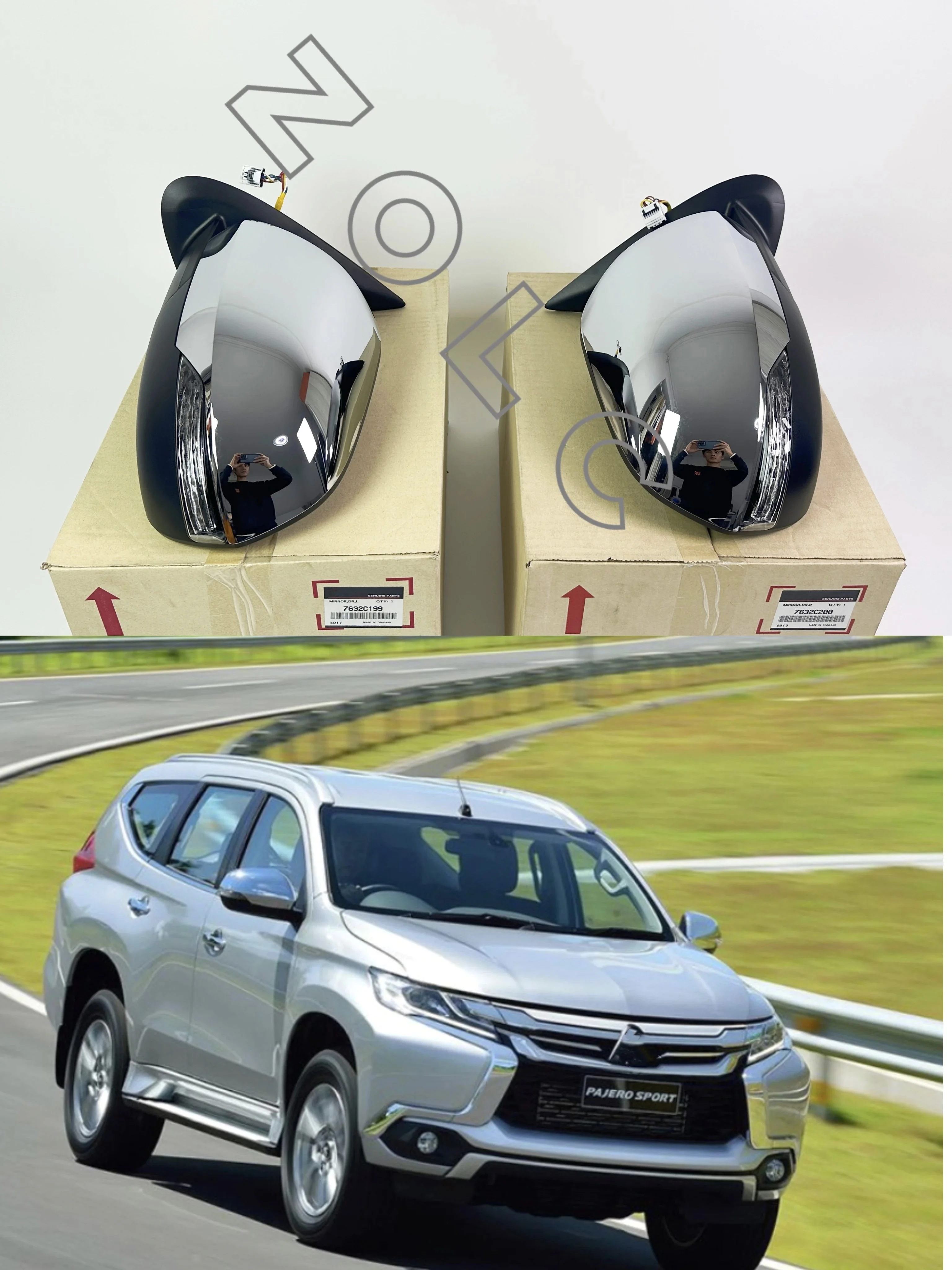 Genuine-Auto-Rearview-Mirror-Assembly-Accessories-For-Pajero-Montero ...