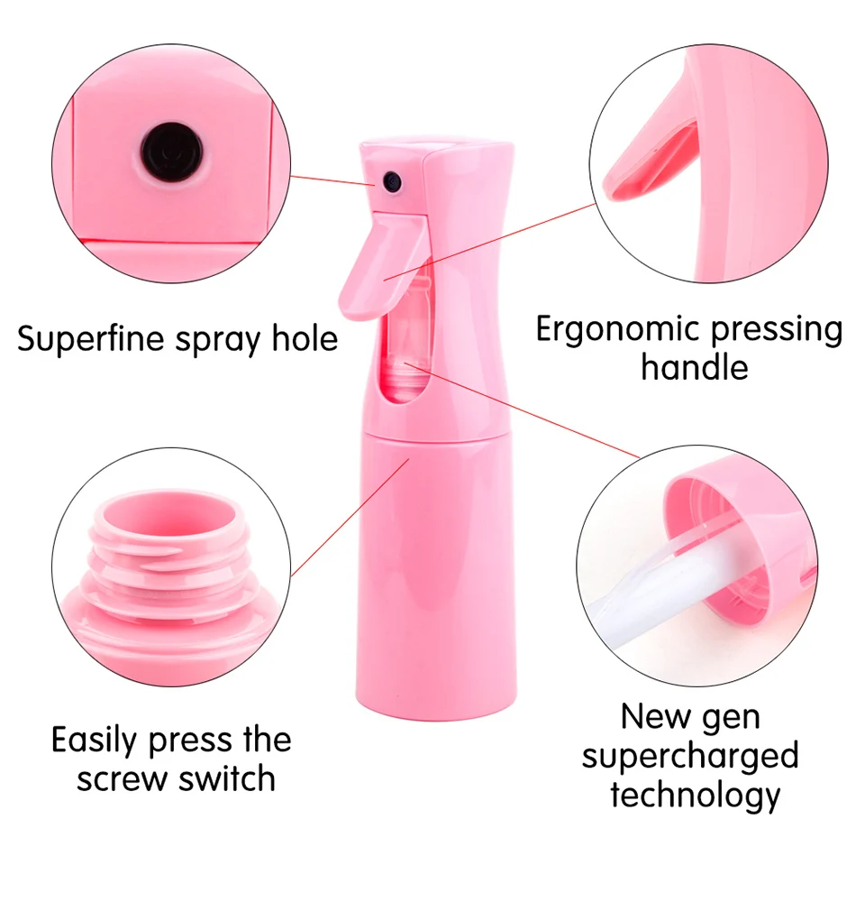 Pulvérisateur,300ml Green--Bouteille De Pulvérisation Pour Cheveux, En Plastique, Rechargeable ...