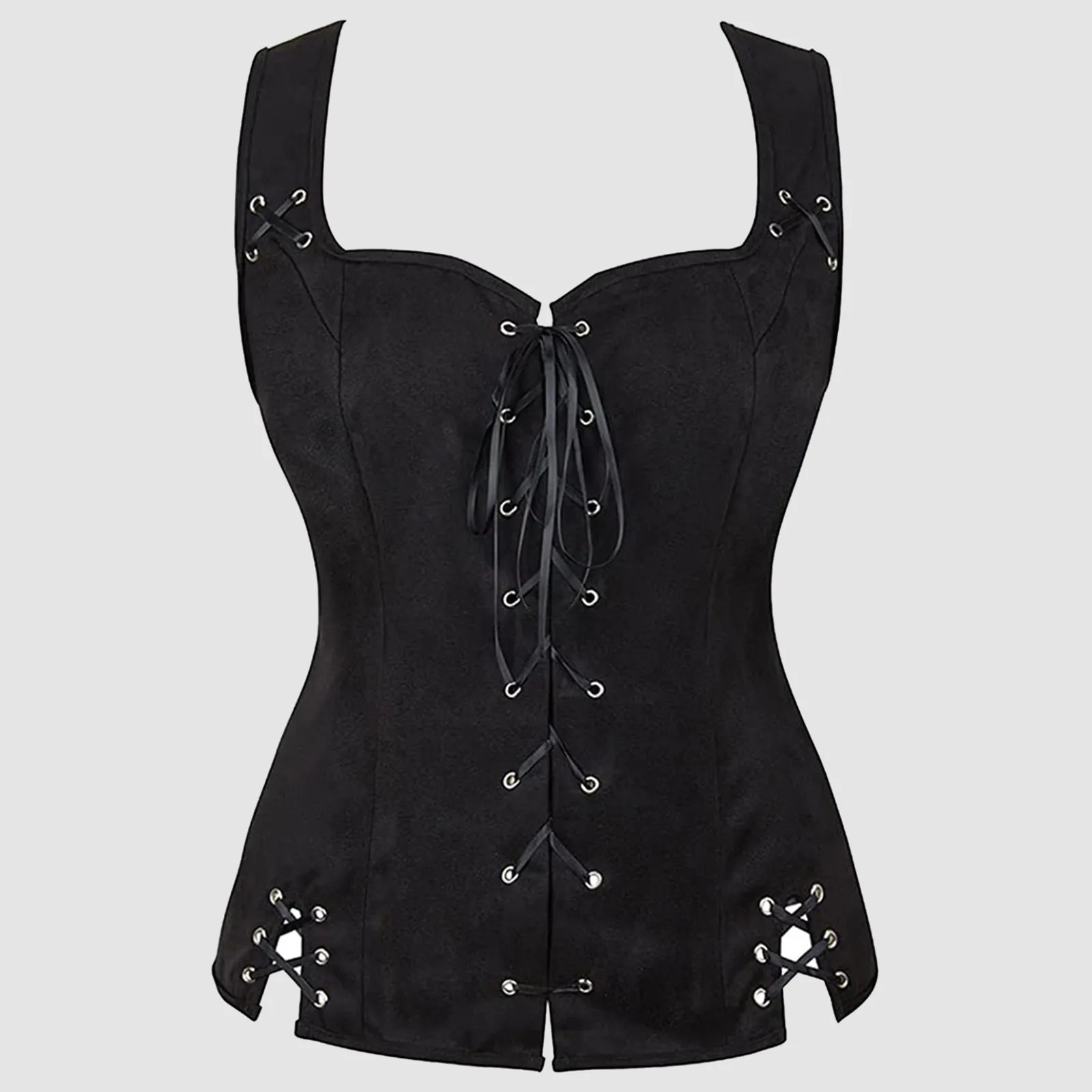 Retro-Vest-Viking-Costumes-Cosplay-Gothic-Vest-for-Women-Lace-Up ...