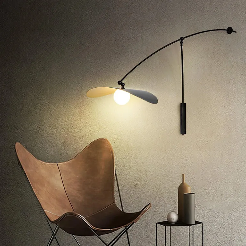 Myrna-Wall-Light-Nordic-Industrial-Style-wall-mounted-swing-arm-lamp ...
