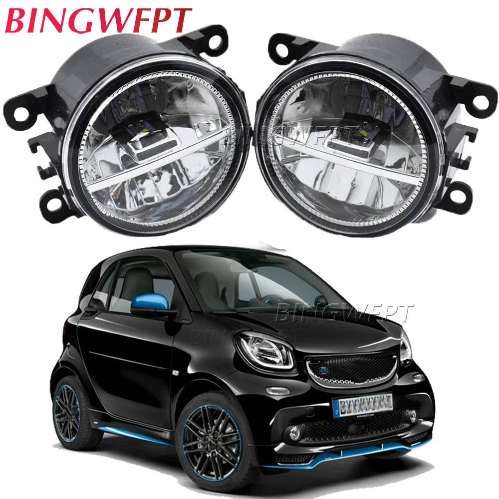 1-Pair-LED-Fog-Light-Assembly-For-Smart-Fortwo-W453-2014-2019-H11-Car ...