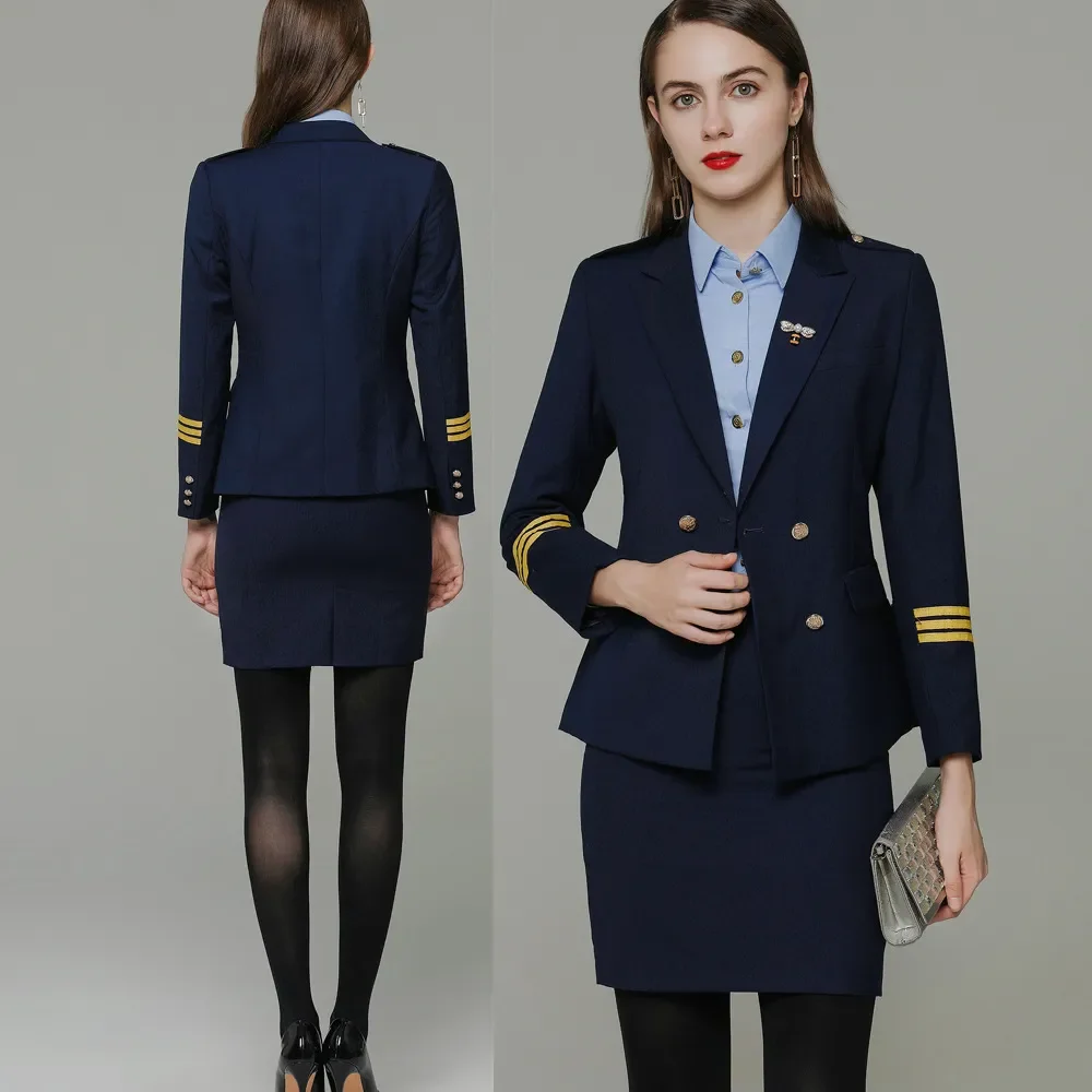Light-Attendant-Uniform-Female-Student-Interview-Art-Examination ...
