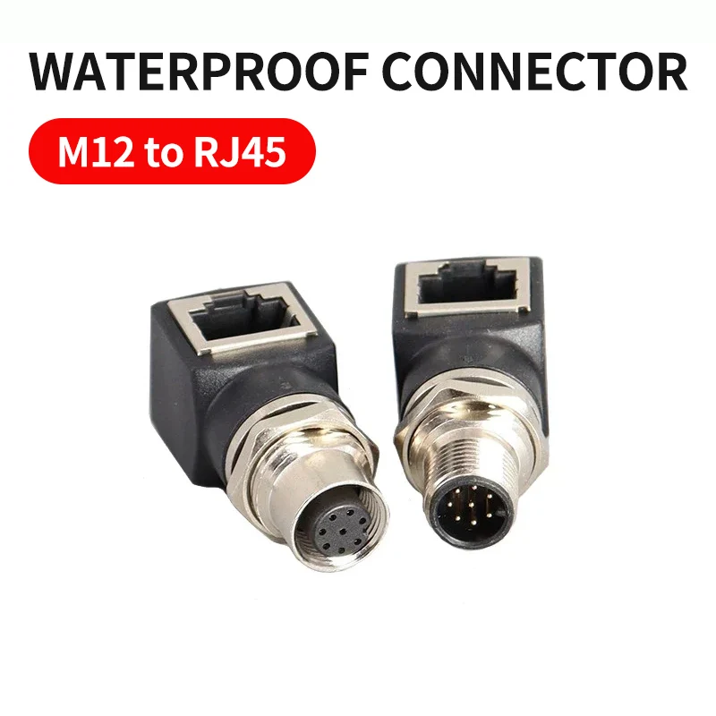 Male-Female-M12-to-RJ45-Connector-4Pin-D-Code-8Pin-A-type-X-Type-to ...