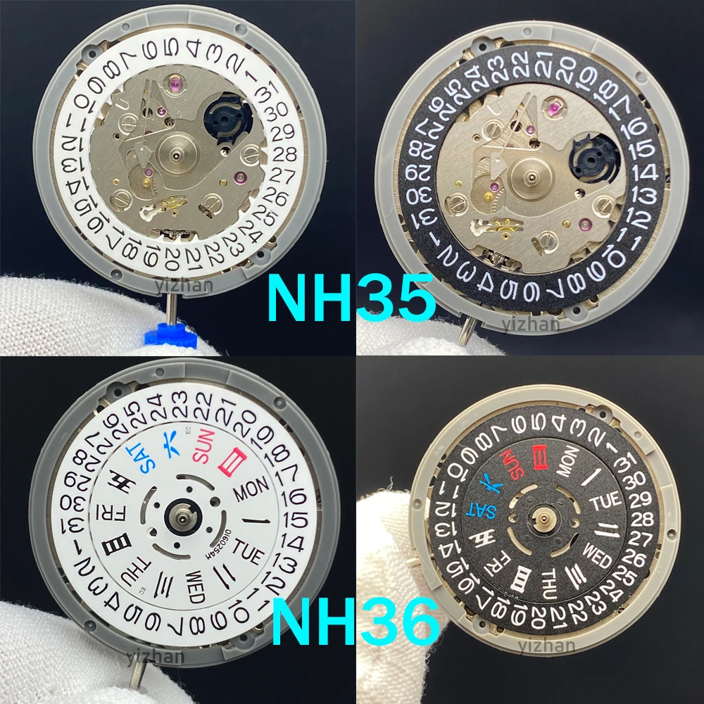 Nh35a/nh36a日本の島の動き3/3。8日目の王冠自動チェーンロード高精度機械式ムーブメント| | - AliExpress