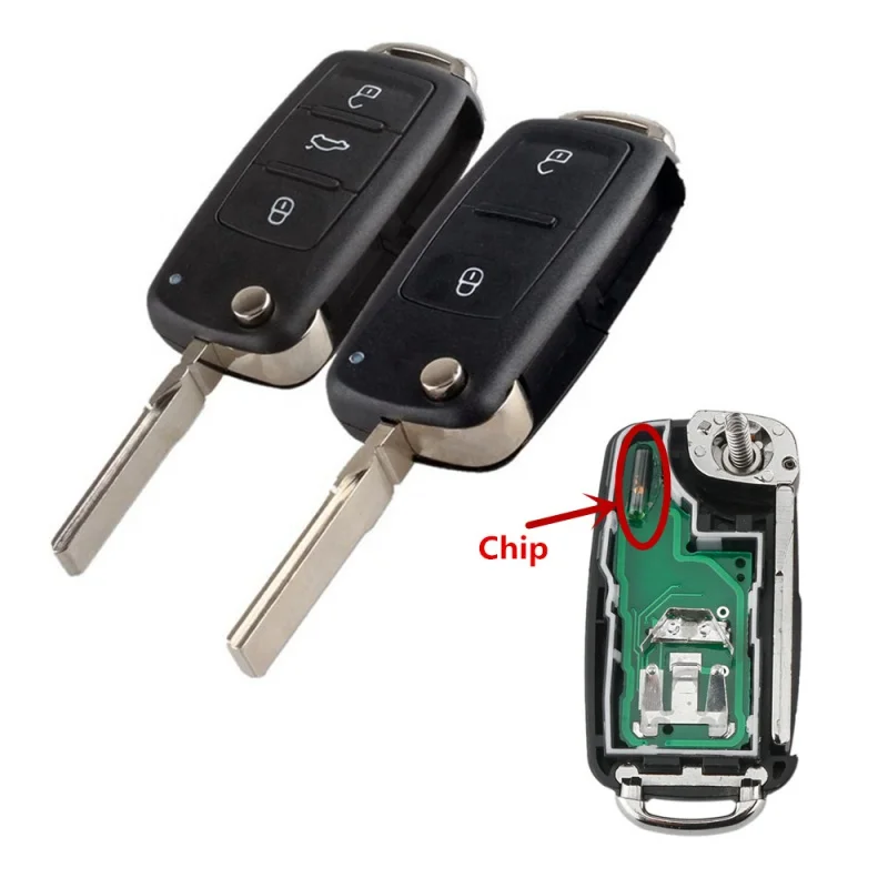 Hindley-Car-Remote-Key-434MHz-ID48-Chip-For-Volkswagen-VW-GOLF-PASSAT ...