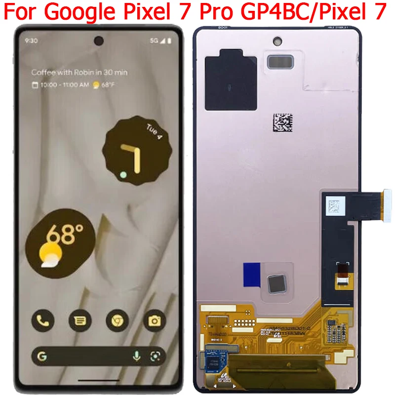 6.3 "픽셀 7 LCD 오리지널 Google Pixel 7 Pro GP4BC 디스플레이 스크린 LCD, 프레임 6.7" 픽셀 ...