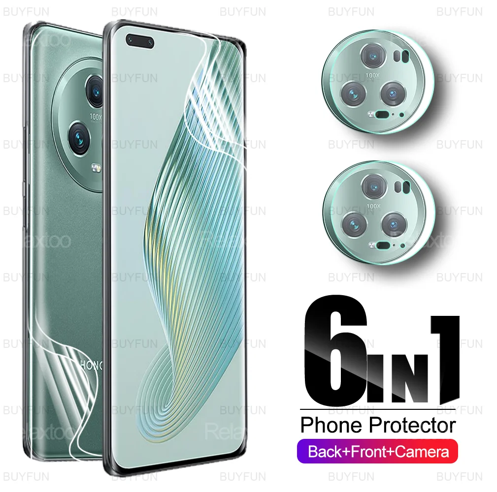 Soft-Hydrogel-Film-For-Honor-Magic5-Pro-Lite-6in1-Front-Back-Screen ...