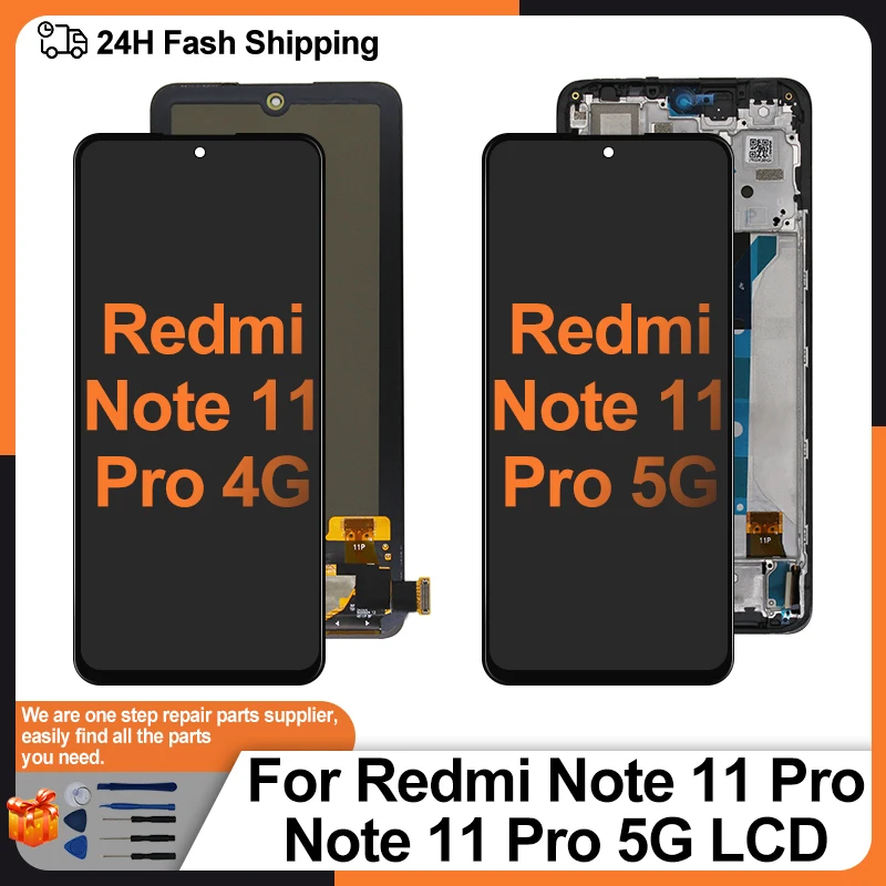 6.67" LCD For Xiaomi Redmi Note 11 Pro LCD 2201116TG Display Touch ...