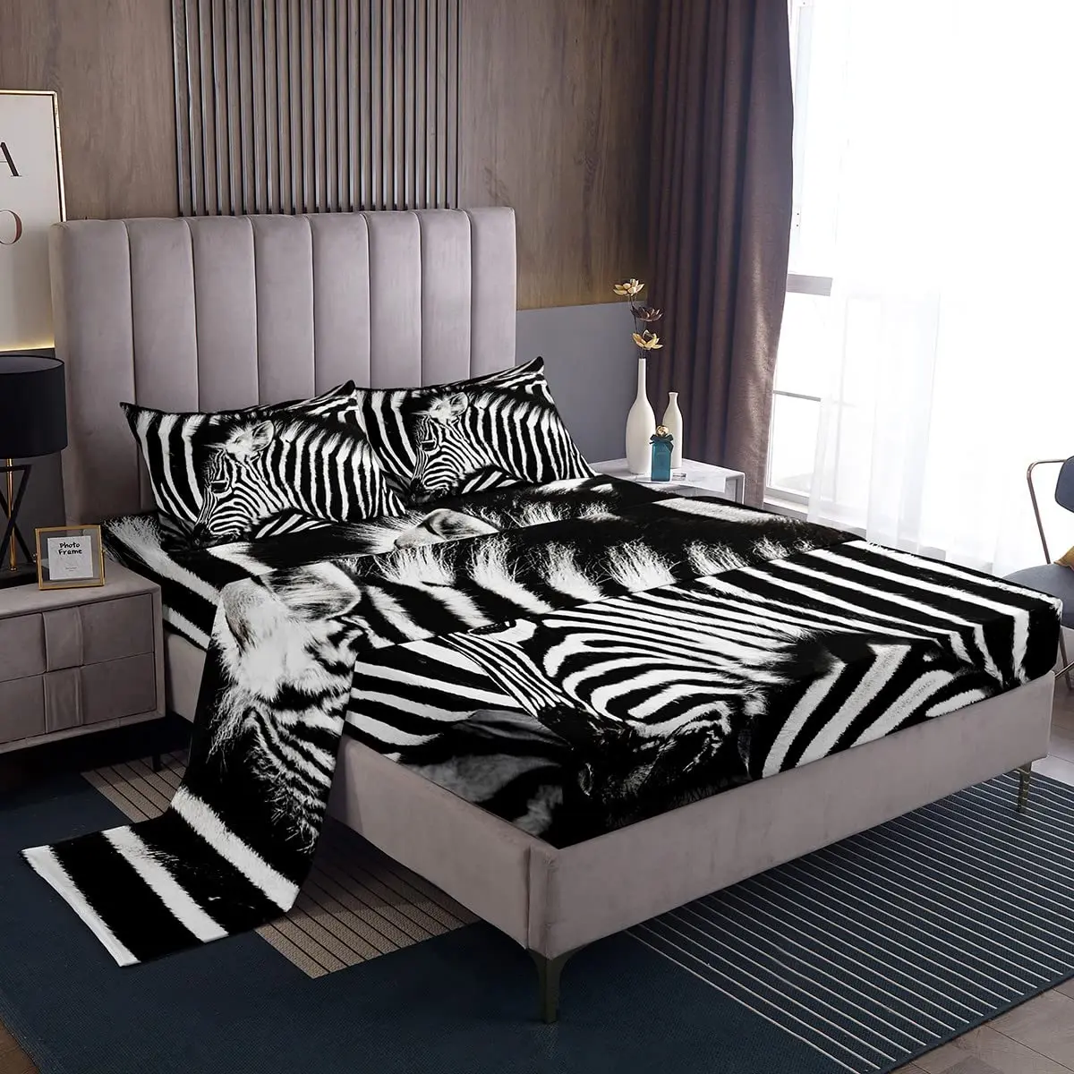 Purple Zebra Stripes Bedding