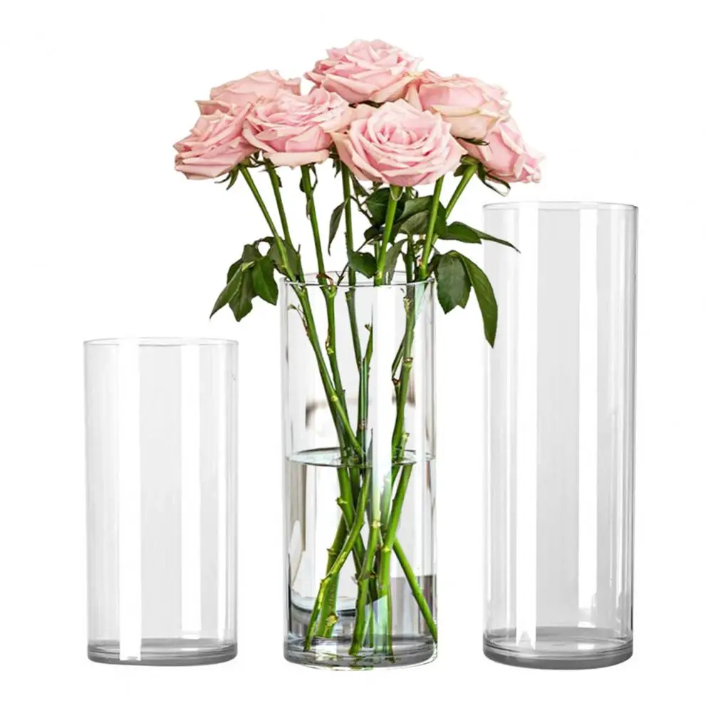 Vase à Fleurs en Plastique à Intervalles Transparents, Centre de Table ...
