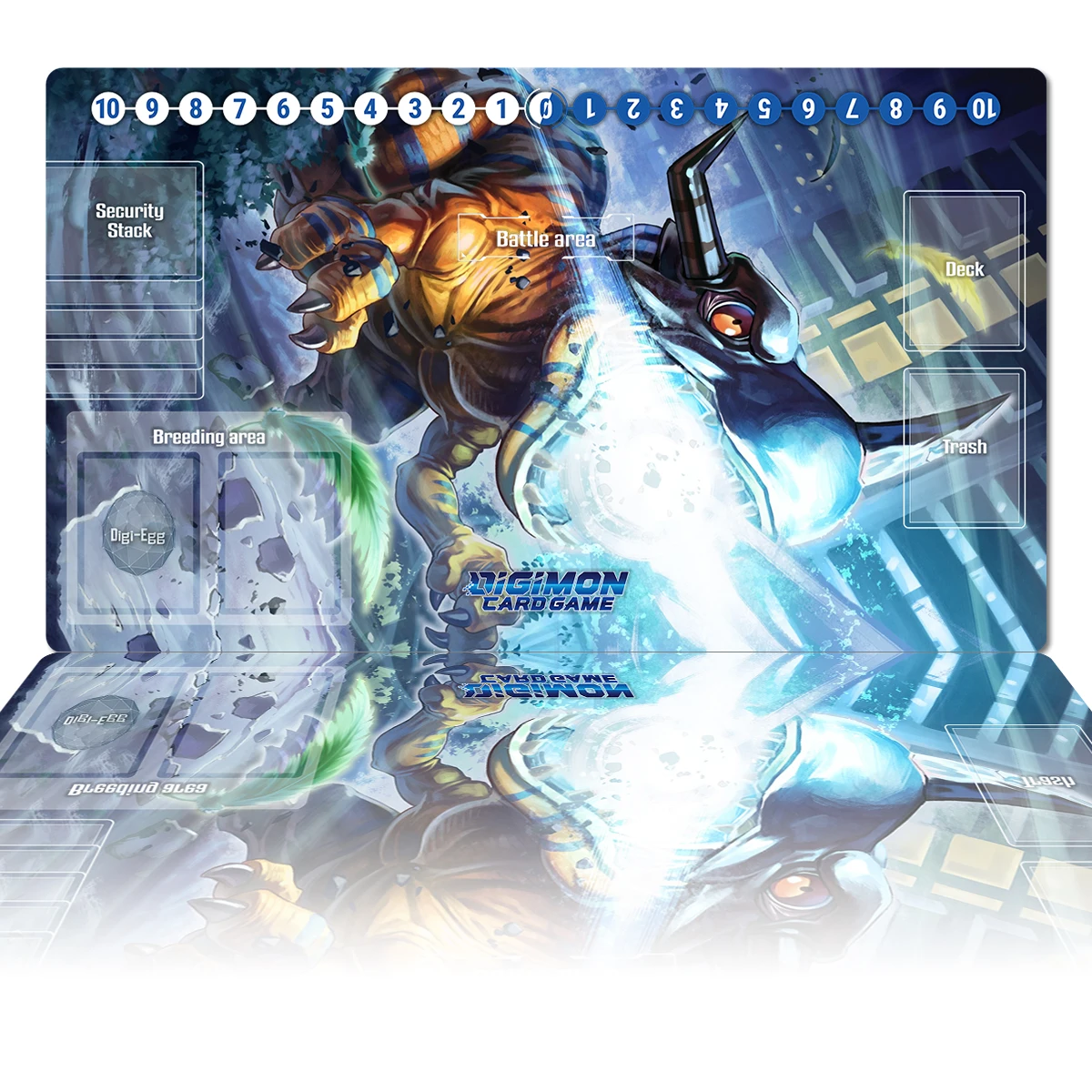 Digimon Playmat Greymon DTCG CCG Board Game Trading Card Game Mat Anime ...
