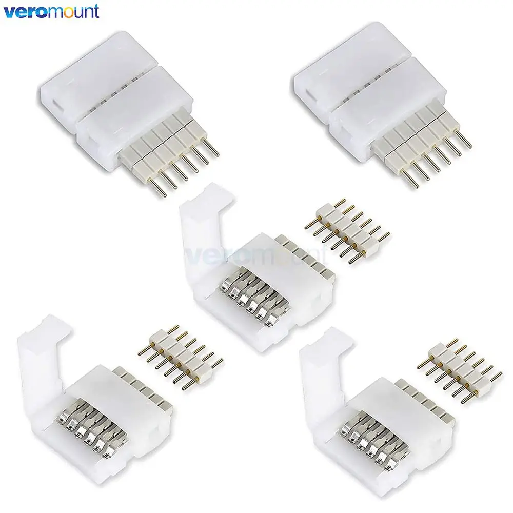 10pcs-6Pin-12mm-Cut-End-Snap-On-Clip-Connector-Socket-2-0mm-Pin-Picth ...