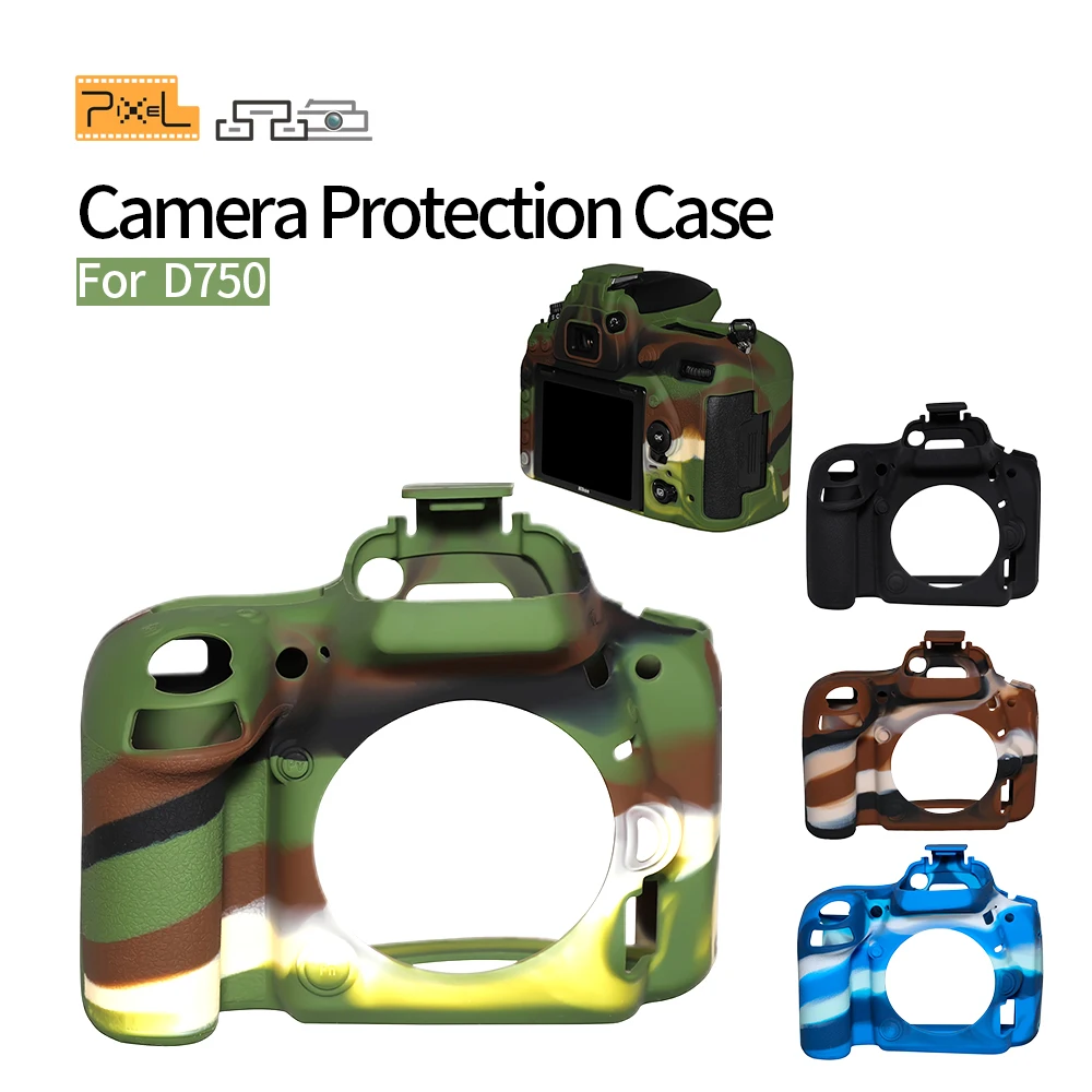 Pixel-D750-DSLR-Silicone-Protector-for-Nikon-Camera-Body-Cover-Armor ...