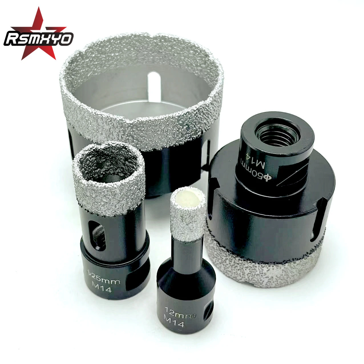 M14 Thread Dry Vacuum Brazed Diamond Drilling Core Bit Porcelain Tile ...