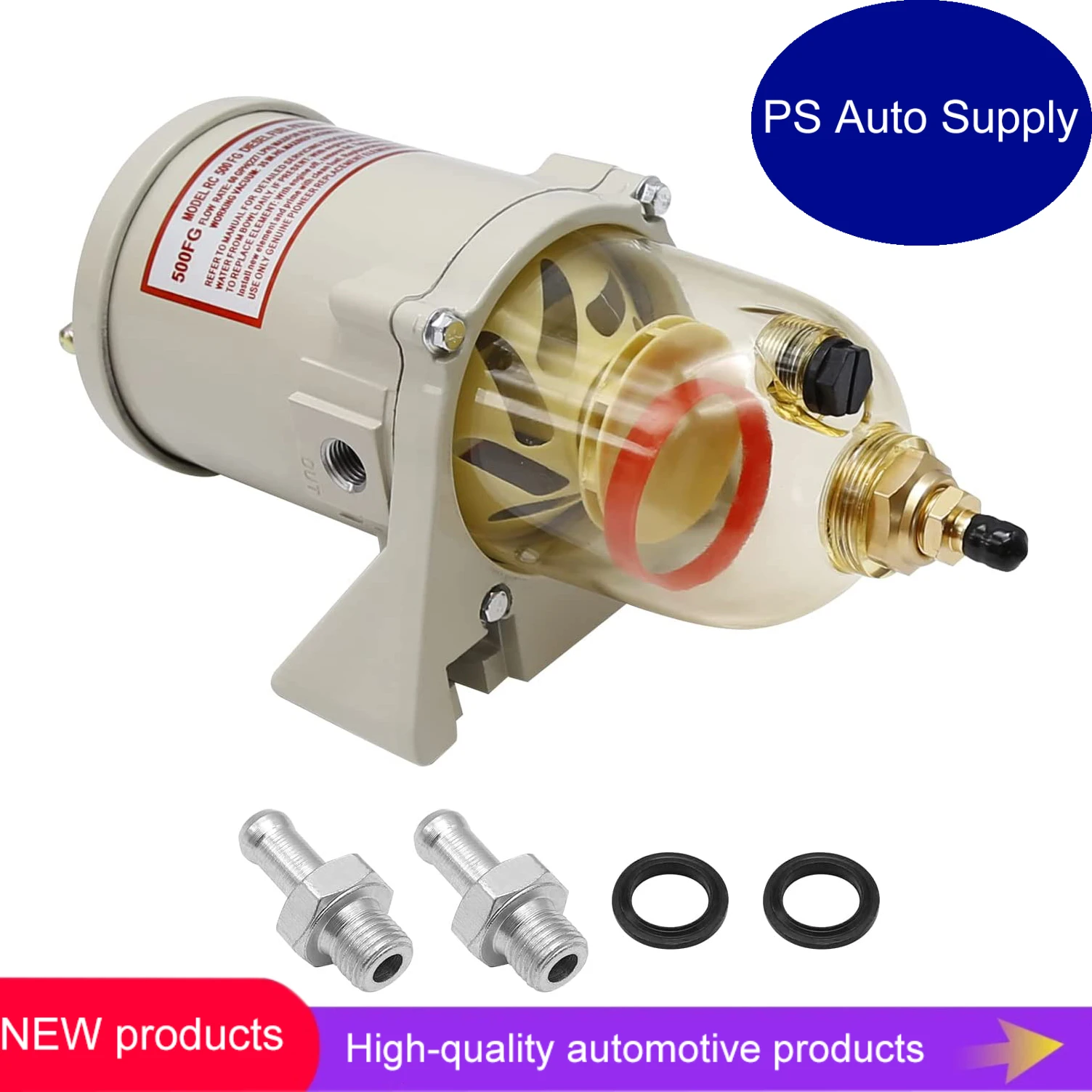 500FG-500FH-Fuel-Filter-Marine-Engine-Fuel-Diesel-Fuel-Filter-Oil-Water ...