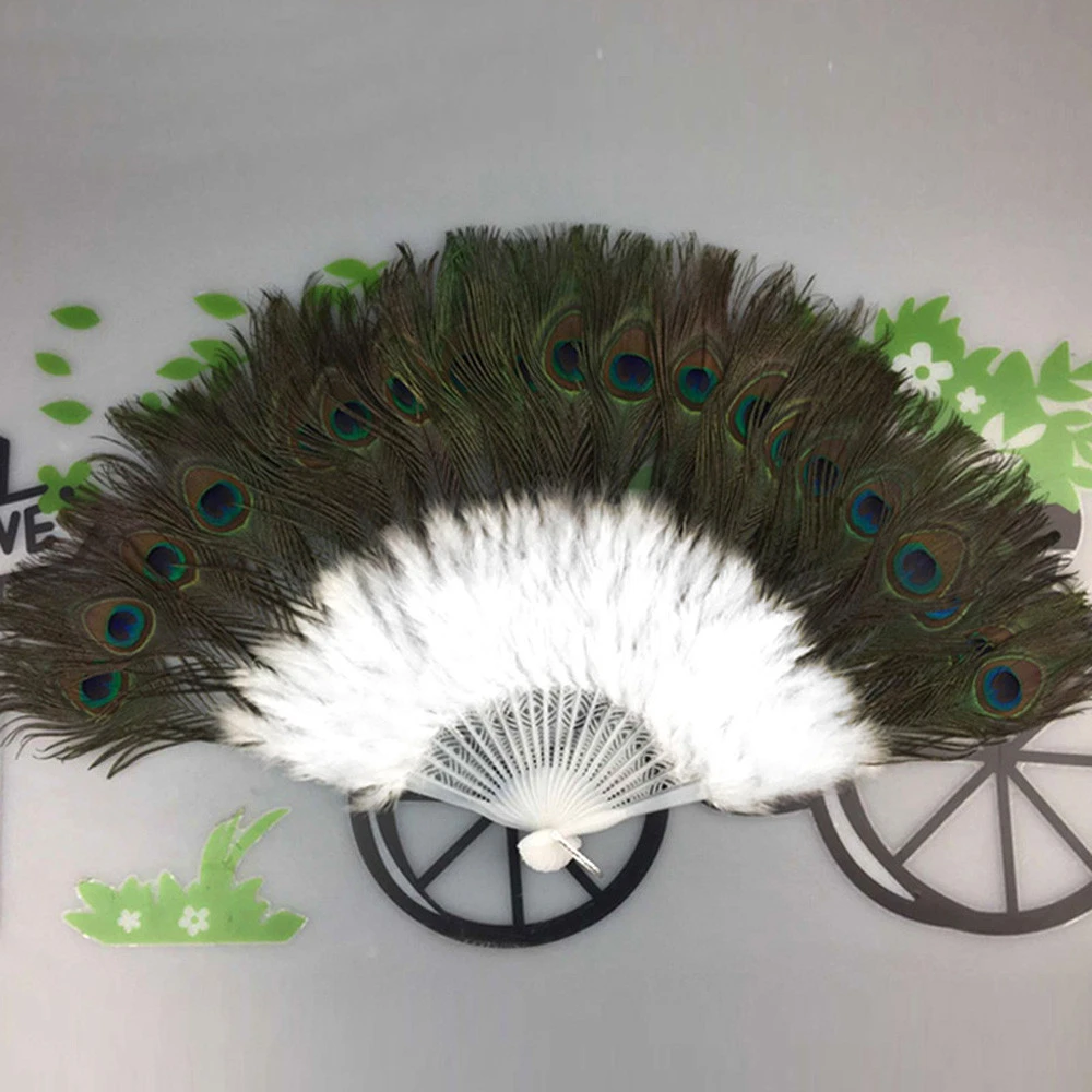 Feather-Peacock-Fan-Wedding-Showgirl-Dance-Performance-Props-Large ...