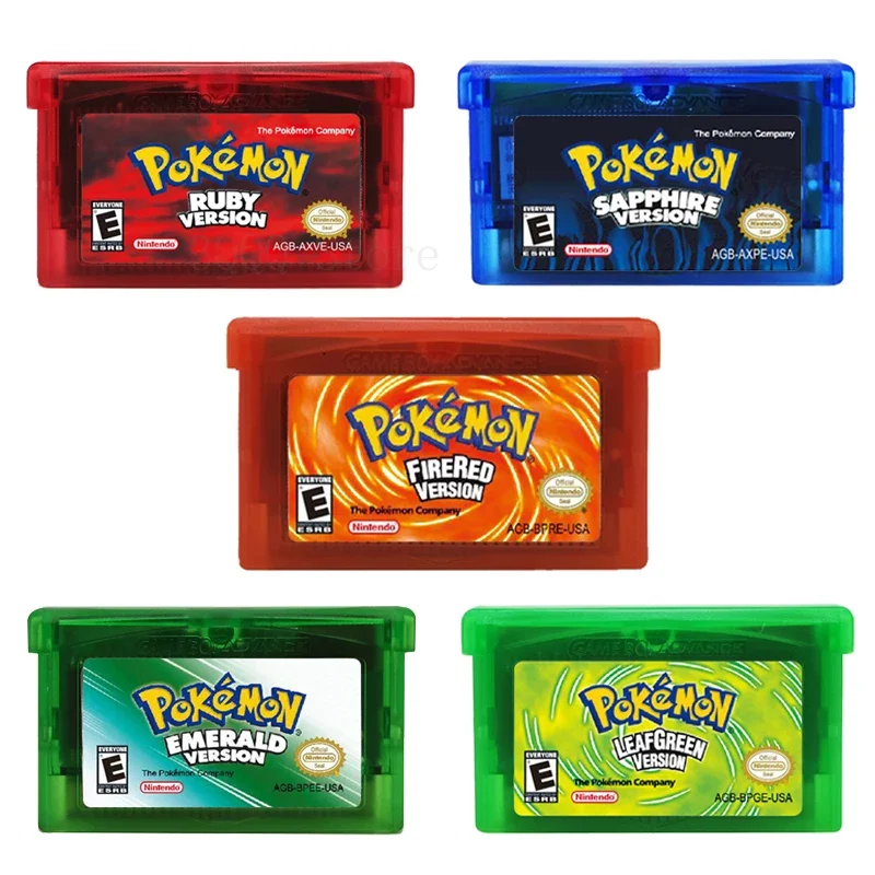Pokemon-Series-GBA-NDSL-NDS-GBM-GBA-SP-Video-Game-Cartridge-Cartoon ...
