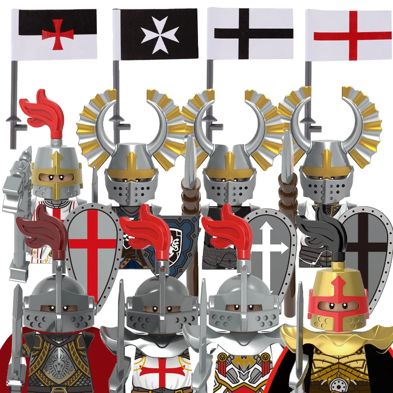 MOC-Medieval-Teuton-Knight-Figures-Building-Blocks-Soldier-Castle ...