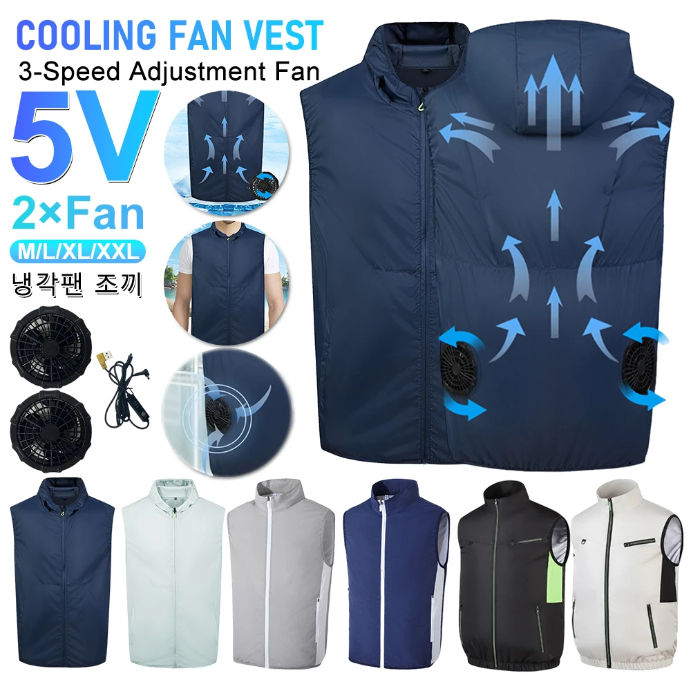 Cool-Vest-Wearable-Cooling-Fan-Vest-Air-conditioned-Clothes-3-Speed ...