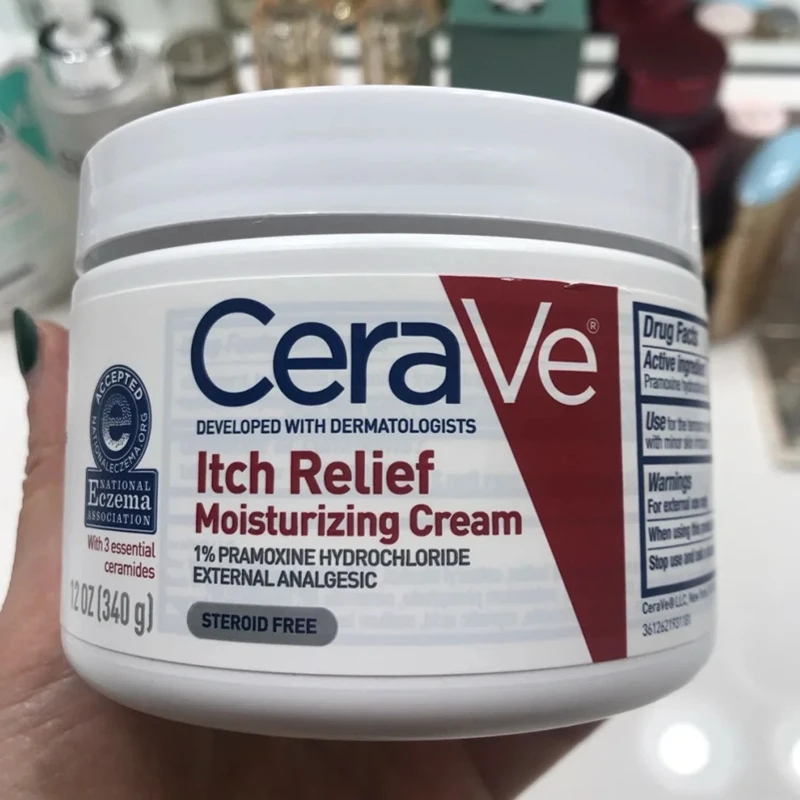 CeraVe-340g-Red-Itch-Relief-FaceCcream-Moisturizing-Body-Lotion ...