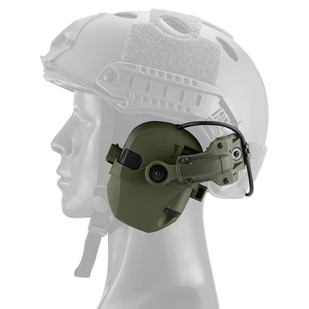 Tactical-Helmet-Headset-Noise-Reduction-Sound-Pickup-Shooting-Hearing-Protection-Earmuffs ...