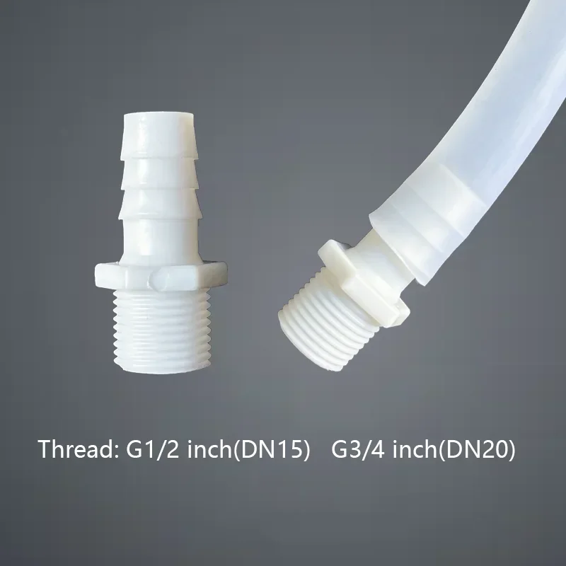 5pcs Plastic Male Thread Hose Connector G1/2 G3/4 Inch DN15 DN20 Pagoda ...