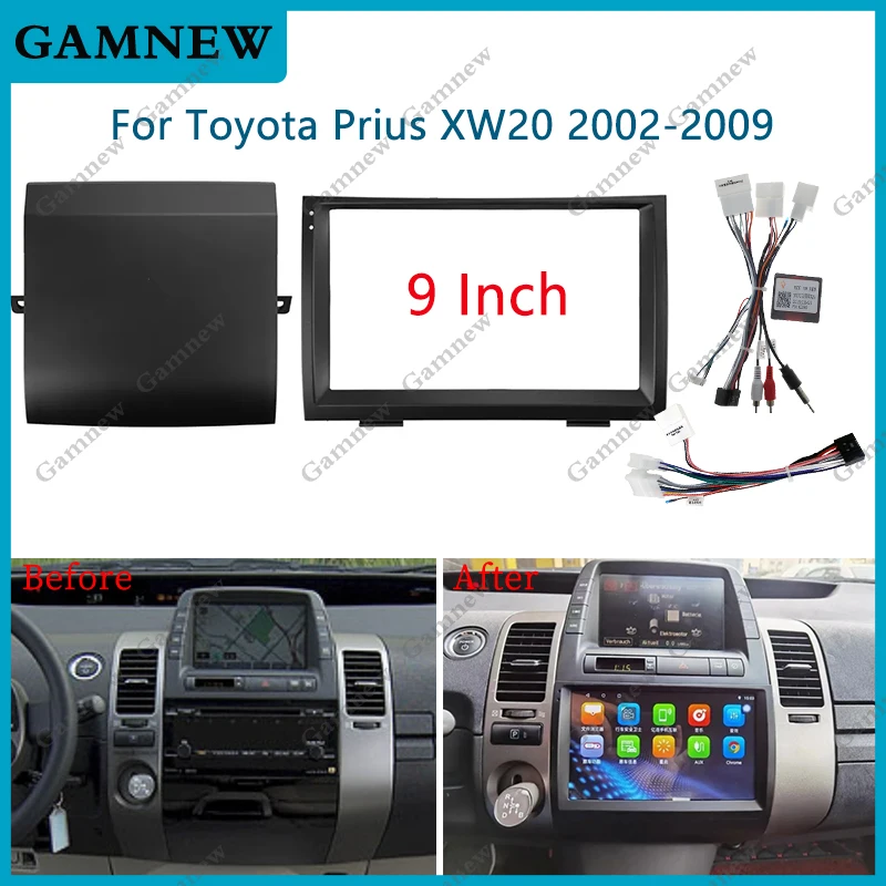 9 Inch Car Frame Fascia Adapter Canbus Box Decoder Android Radio Dash ...