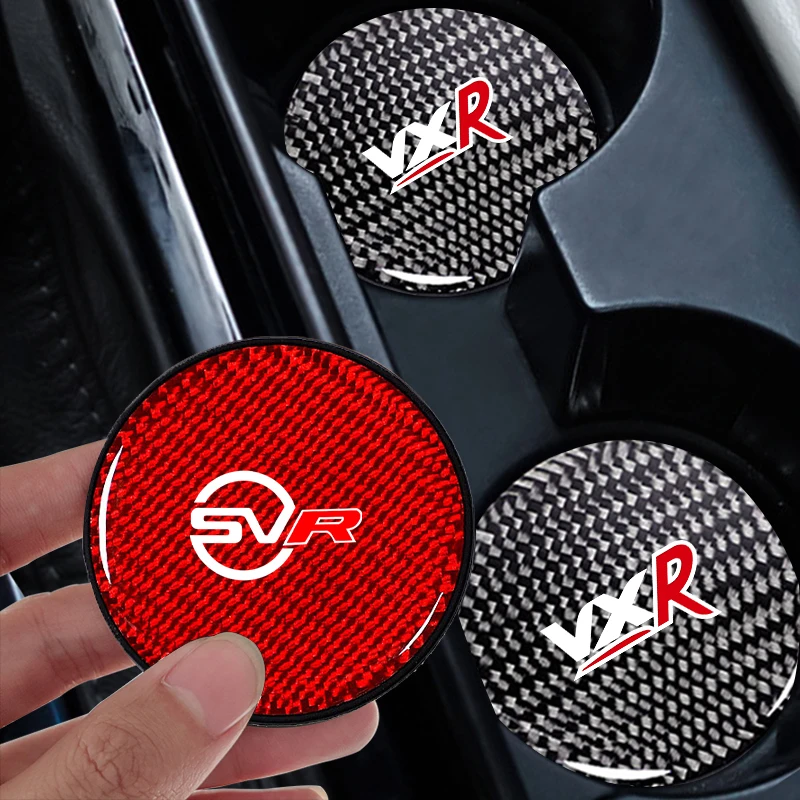 7cm-Car-Cup-Coaster-Carbon-Fiber-Pattern-Auto-cup-Holder-Coasters-For ...