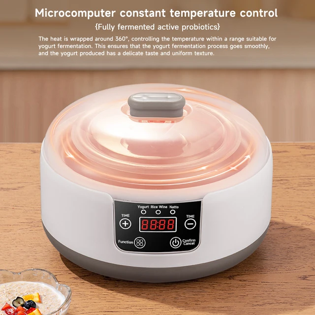 Ultimate Probiotic 36 Hour L Reuteri Probiotic Electric Adjustable Temperature Greek Yogurt Maker