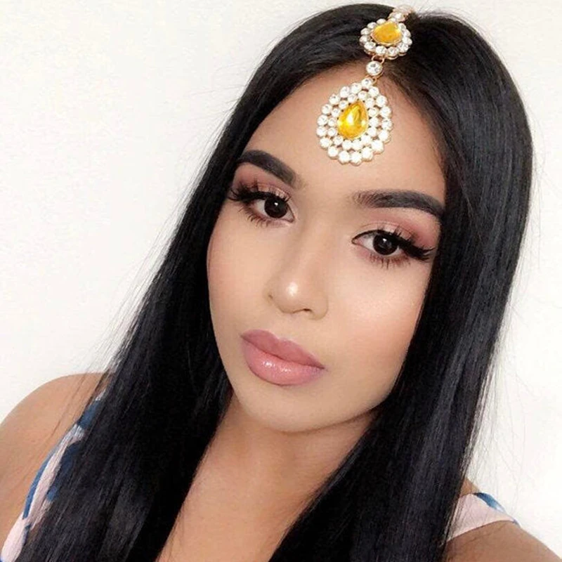 Simple-Fashion-Prom-Rhinestone-Tiara-Bridal-Wedding-Crystal-Hair-Chain ...