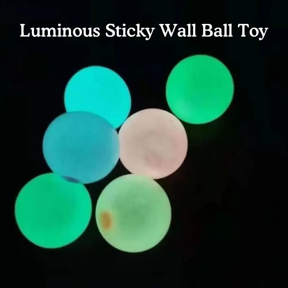 4cm-6-5cm-Luminous-Sticky-Wall-Ball-Fun-Sticky-Target-Ball-Anti-Stress ...