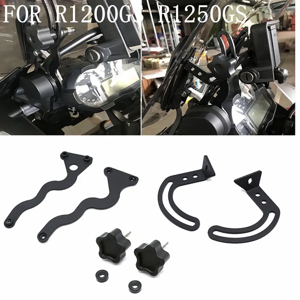 Motorcycle-Windshield-Windscreen-Reinforced-Bracket-Mount-Stabilizer ...