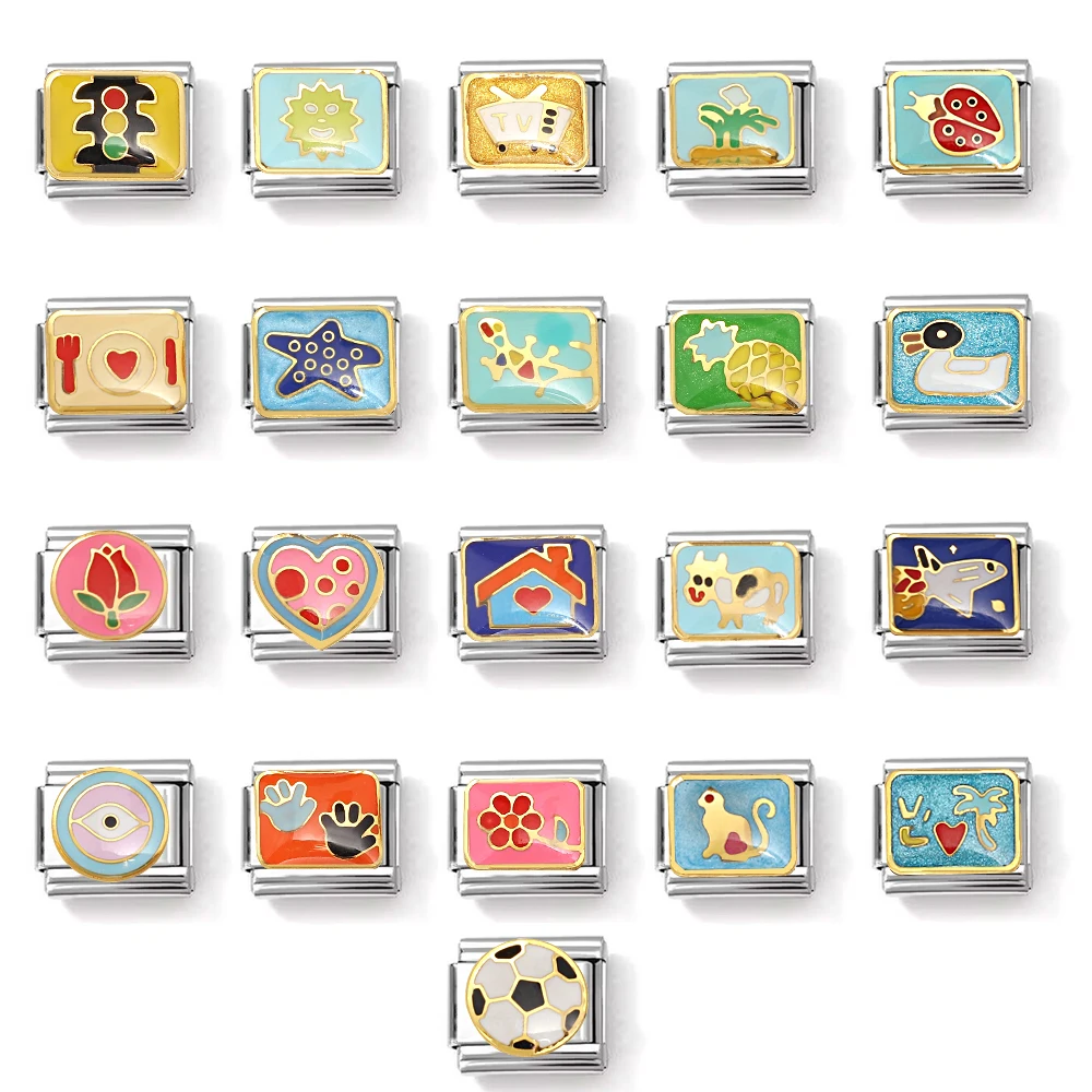 A-Variety-of-Styles-Detachable-9MM-Italian-Charms-Module-Link-Charms ...