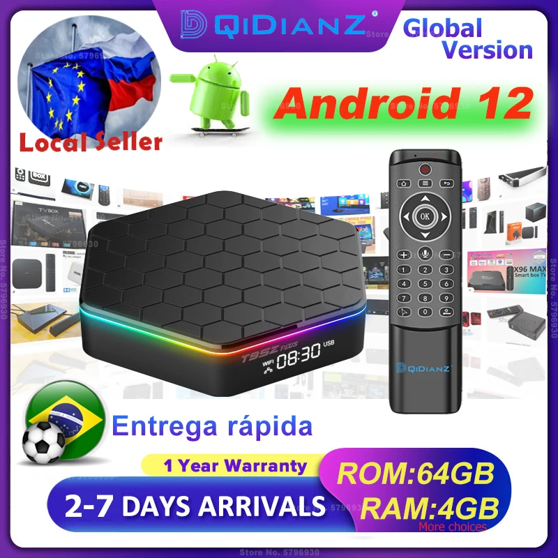 Boîte De Télévision Intelligente T95z Plus, Allwinner H618, Android 12 ...