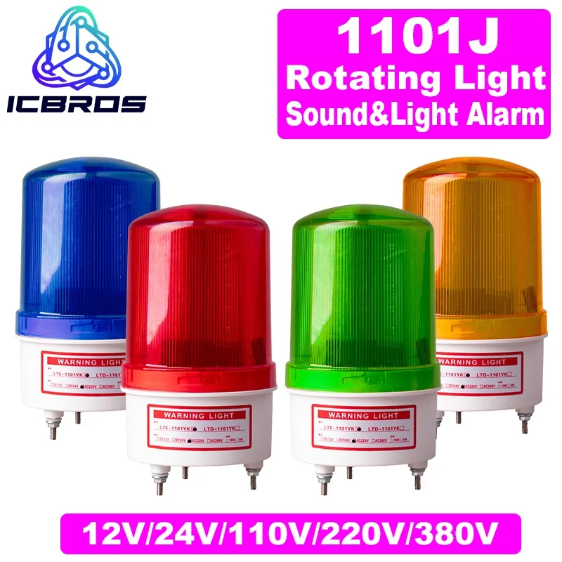 Sound-and-Flashing-1101J-Integrated-Signal-Warning-Light-12V-24V-220V ...