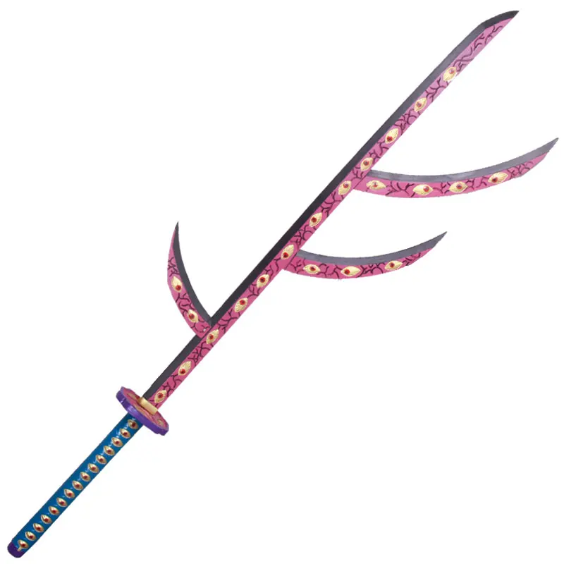 Anime Demon Slayer Kimetsu No Yaiba Kokushibou Cosplay Prop Sword ...