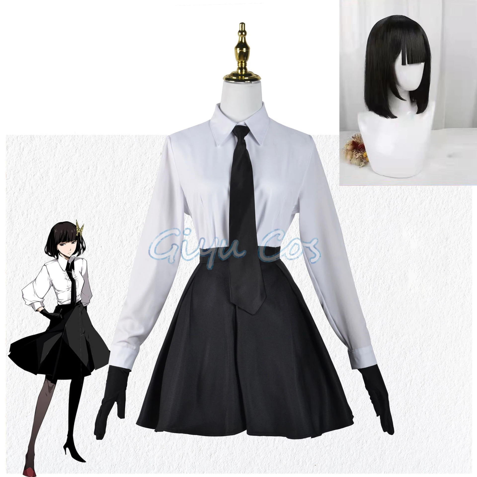 Yosano-Akiko-cosplay-Costume-Anime-Bungo-Stray-Dogs-wig-butterfly-hair ...
