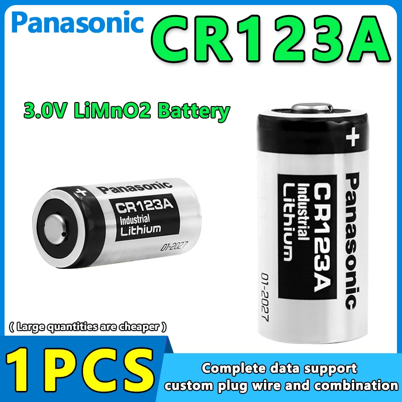 1PCS Panasonic CR123A CR17345 DL123A 3V Lithium Battery For Digital ...