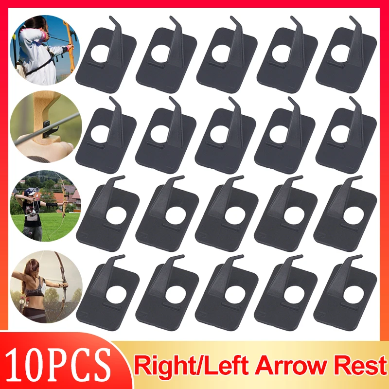 10pcs Plastic Self-Adhesive Arrow Rest Patches Right/Left Handed ...