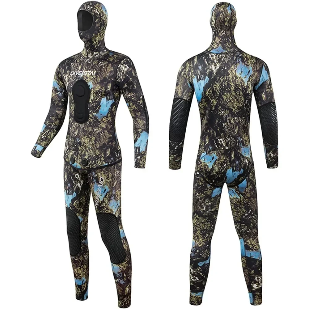 Spearfishing Wetsuit 3mm Neoprene Open Cell for Men Women Camouflage ...