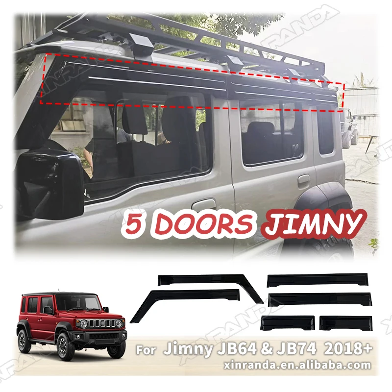 6PCS-4PCS-Car-Window-Visor-For-Suzuki-New-Jimny-5-Door-JB74-JB74W-2023 ...