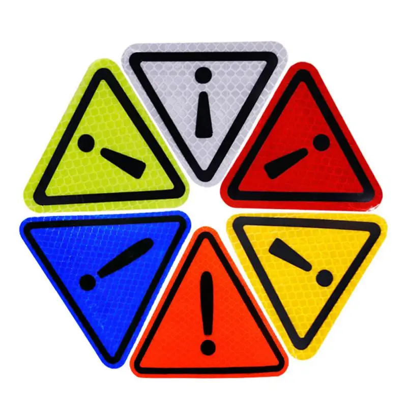 2pcs-Car-Reflective-Stickers-Triangle-For-Car-Truck-Motorcycle ...