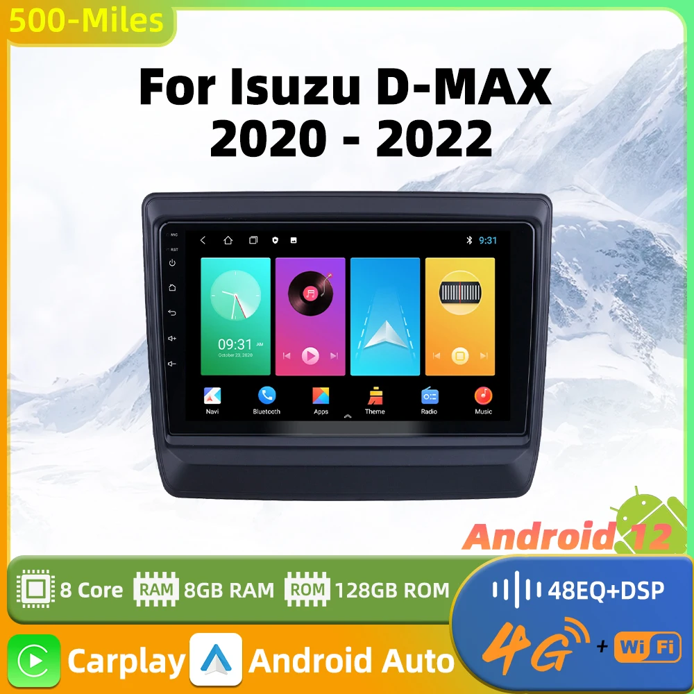 2-Din-Android-Car-Radio-for-Isuzu-DMAX-D-MAX-2020-2022-Car-Stereo-GPS ...