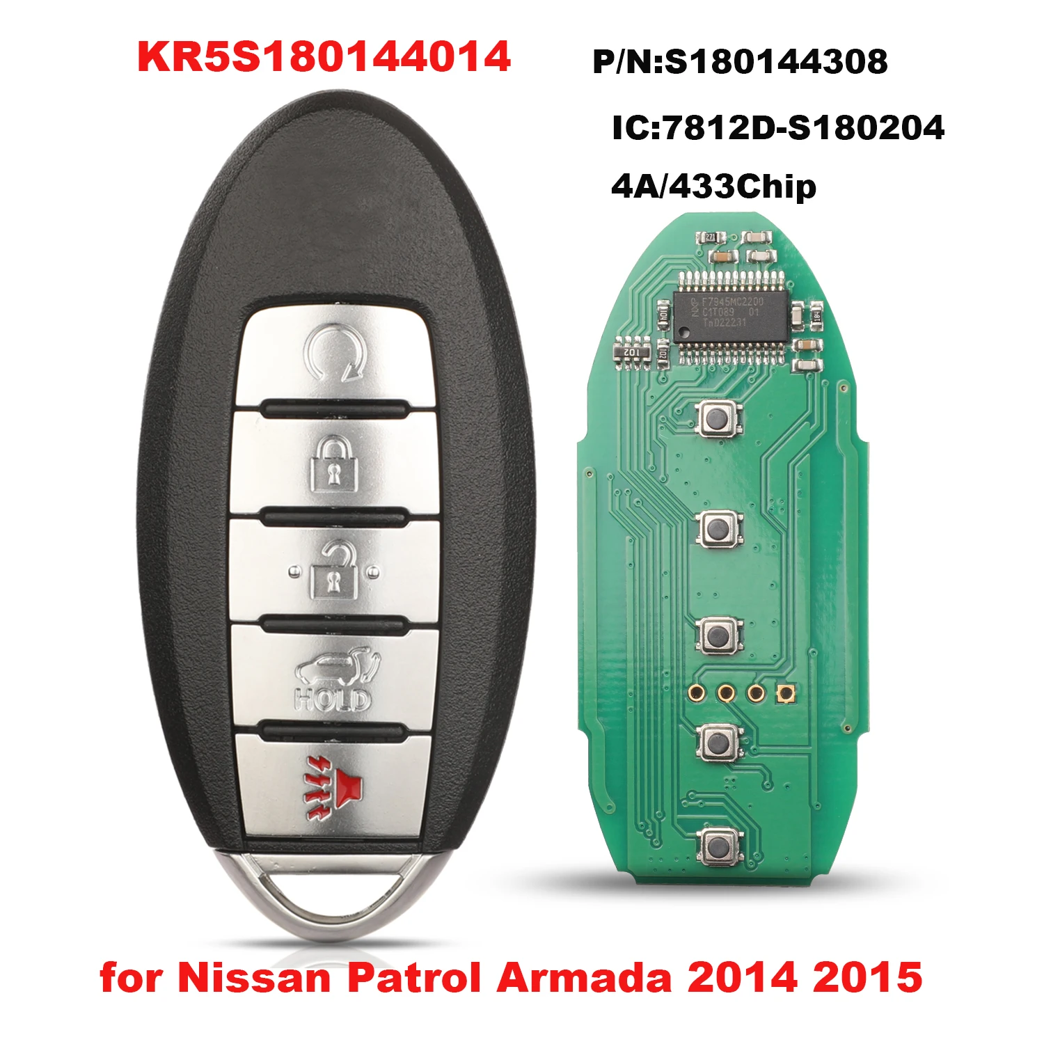 jingyuqin KR5S180144014 S180144308 Keyless For Nissan Patrol Armada ...
