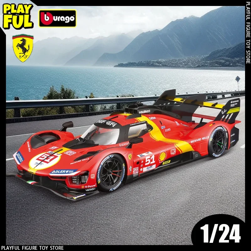 In-Stock-Bburago-1-24-24-Heures-Le-Mans-Hypercar-Group-Champion-Ferrari ...