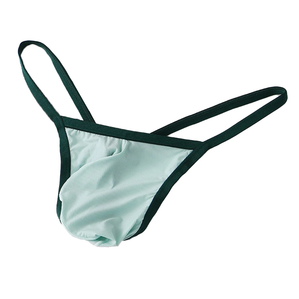 Men-Sexy-Thong-Briefs-Bulge-Pouch-G-String-Underpants-Ice-Silk ...